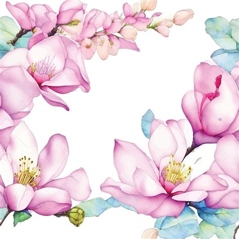 Premium Vector Abstract Flower Pattern Frame For Element Design