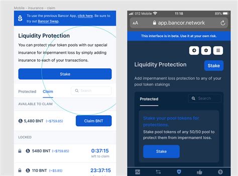 Menu Protection Screens UI Improvements Issue Bancorprotocol Webapp GitHub