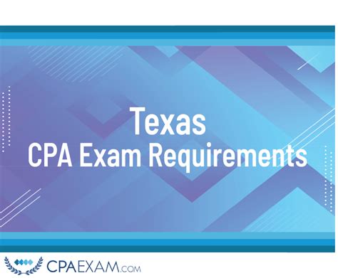 Cpa Exam Requirements Texas