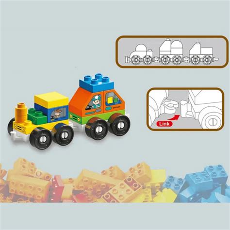 Diverse Car Building Blocks With Linkable Structures For Shape Recognition Combinatorial Play