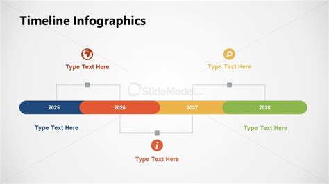 Segmented Bar Timeline Diagram For PowerPoint SlideModel