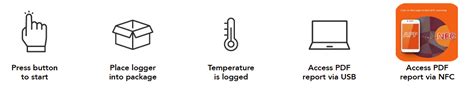 RC N Temperature Data Logger Single Use For Temperature Monitoring With NFC