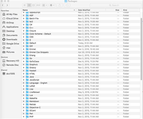 sublimetext3 where do some sublime packages and default settings go