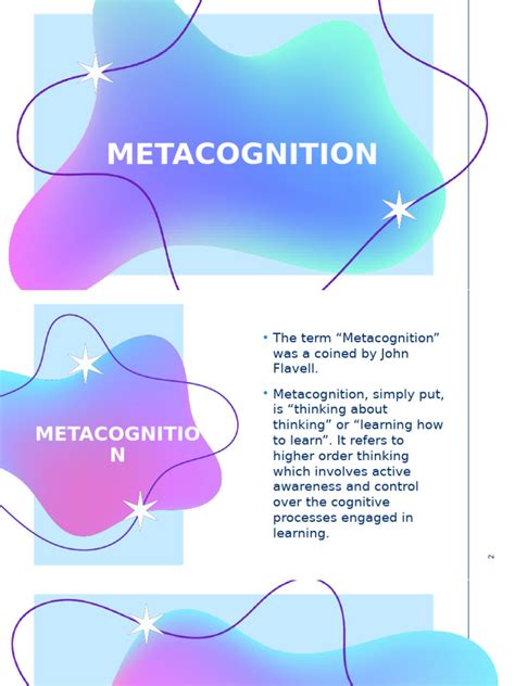 Metacognition Lecture Pdf Metacognition Learning