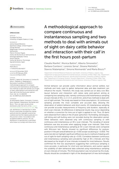 Pdf A Methodological Approach To Compare Continuous And Instantaneous