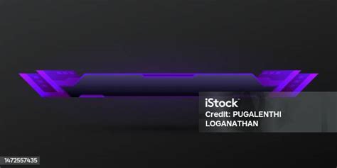 미래 지향적 인 낮은 세 번째 게임 인터페이스 화면 제목 배너 템플릿 네온에 대한 스톡 벡터 아트 및 기타 이미지 네온 로어 서드 형광색의 Istock