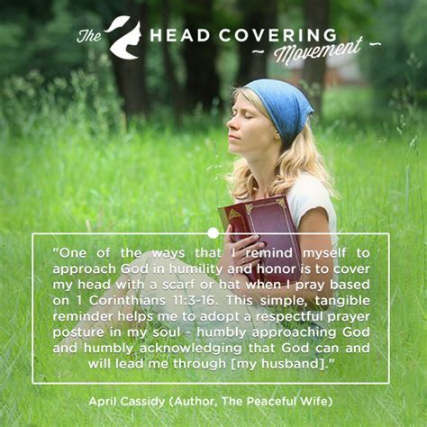 April Cassidy Quote Image 1 The Head Covering Movement