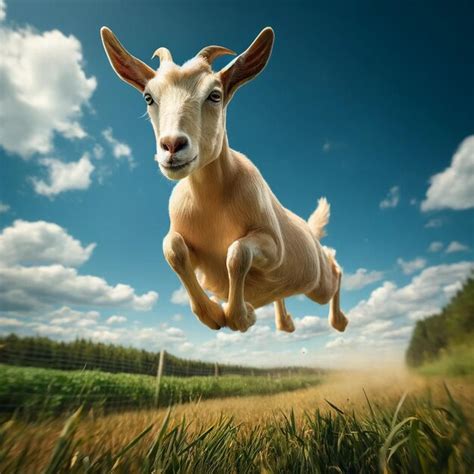 Premium Photo A Realisticlooking Goat In Its Natural Habitat
