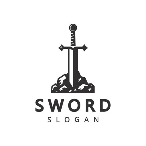 Sword Logo Design Templae 55137395 Vector Art At Vecteezy