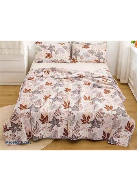 Стьобане покривало з двома наволочками 200х220 см 1071 15 низкие цены кредит оплата