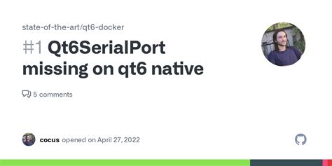 Qt6serialport Missing On Qt6 Native · Issue 1 · State Of The Artqt6