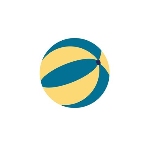 Premium Vector Ball Flat Icon Color Simple Element From Summer