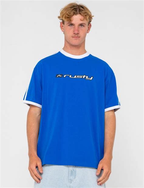 Shop Bright Ringer Tee In Royal Blue At Backdoor
