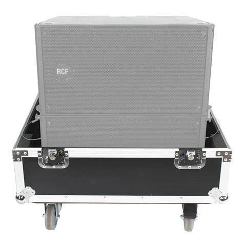 2x Rcf Hdl10 A Line Array Speakers Fight Case Wheels Djeshop