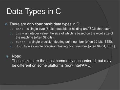 Ppt High Performance Computing Seminar C Programming Basics