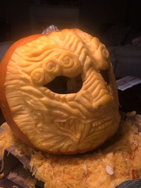 Pumpkin Art Scary Pumpkin Tiger Mask Pumpkins Pie Halloween Desserts Food Torte