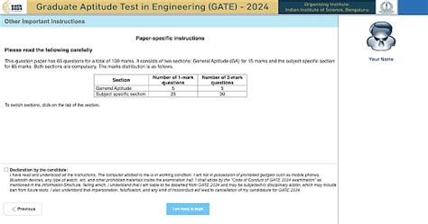 Gate Mock Test 2024 Out Attempt Free Iisc Banglore Mock Test For Cse