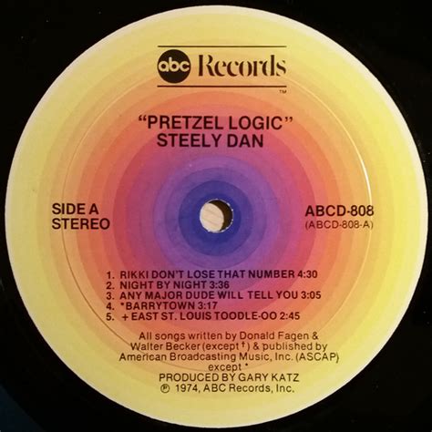 Steely Dan Pretzel Logic Abc Records Abcd 808 Absolute Records