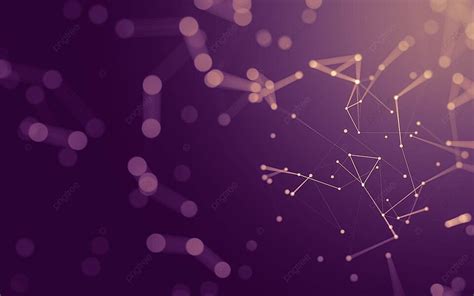 Techy Molecule Background With Connecting Shapesdata Bokeh Futuristic