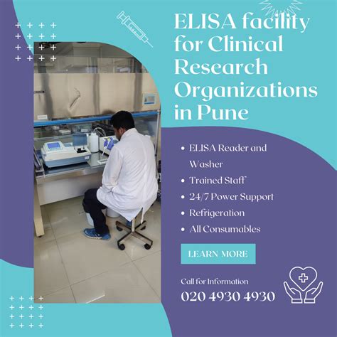 Elisa Testing Facility For Clinical Research Organizations In Pune