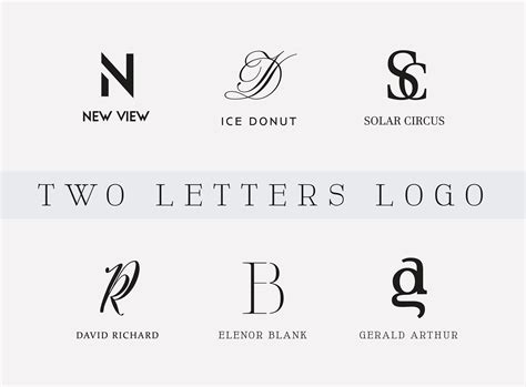 Personalized Name For 2 Letters Logo Svg Design Name Logo Etsy UK