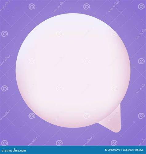 3d White Speech Bubble Social Media Chat Message Icon Empty Text