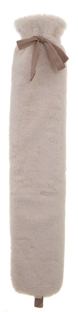 Aroma Home ცხელი წყლის ბოთლი ბეწვის საფარით Cream Veli Store