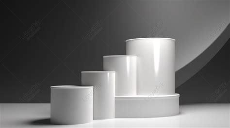 3d 렌더링 상업용 쇼케이스 제품 디스플레이 공간을 갖춘 경사형 실린더 디자인 레이스 배경 디스플레이 디자인 배경 경사