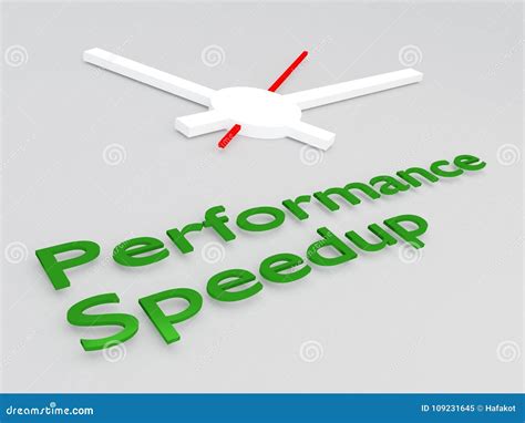 Performance Speedup Concept Stock Illustration Illustration Of