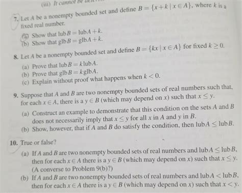 Solved Iii It Cannot Be DETET X EA Where K I Let A Be Chegg