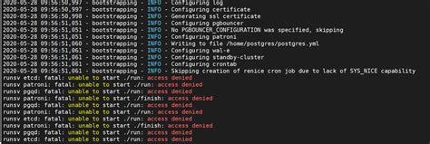 container not starting up · issue 441 · zalando spilo · github