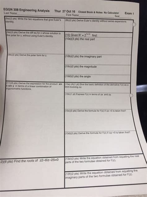 solved write the two equations that give euler s identity
