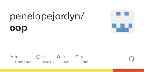 github penelopejordyn oop