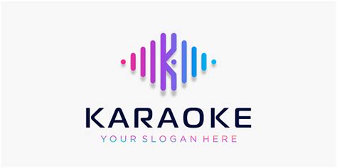 문자 K는 음파 로고 디자인과 결합되었습니다 현대적인 사운드 이퀄라이저 전파 아이콘 음악 주파수 음악 앱용 추상 디지털 이퀄라이저 벡터 일러스트레이션 Dj에 대한 스톡 벡터