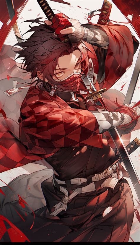 Demon Slayer Art Lobo E Lua Magia Anime