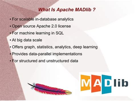 Apache Madlib Aiml Ppt
