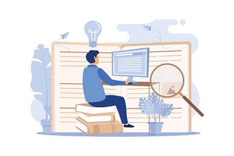 원격 학습 온라인 코스 및 비즈니스 교육 온라인 서적 및 교과서 시험 준비 홈 스쿨링 벡터 평면 디자인 현대 일러스트 레이 션