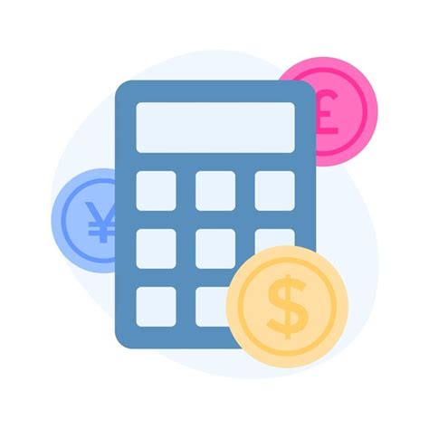Premium Vector Calculator With Coins Denoting Accounting Concept