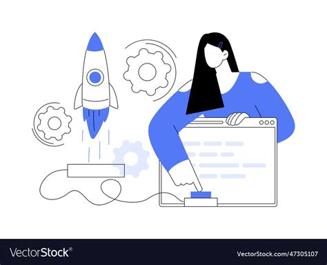 startup abstract concept royalty free vector image