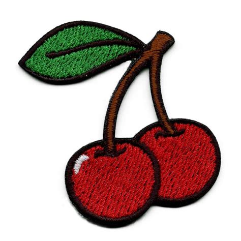 Cherries Embroidered Iron On Patch Clothing Patches Embroidered