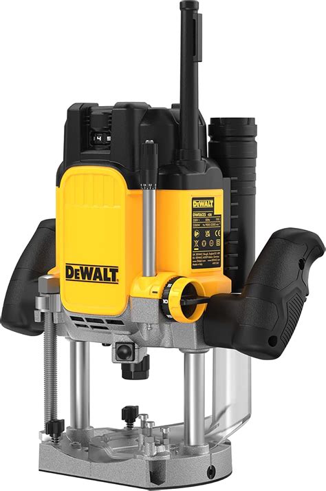 Dewalt Dwe625kt 1 2in Plunge Router 2300w 240v Yellow Dewdwe625kt