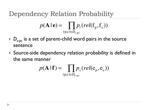 Ppt Statistical Phrase Alignment Model Using Dependency Relation