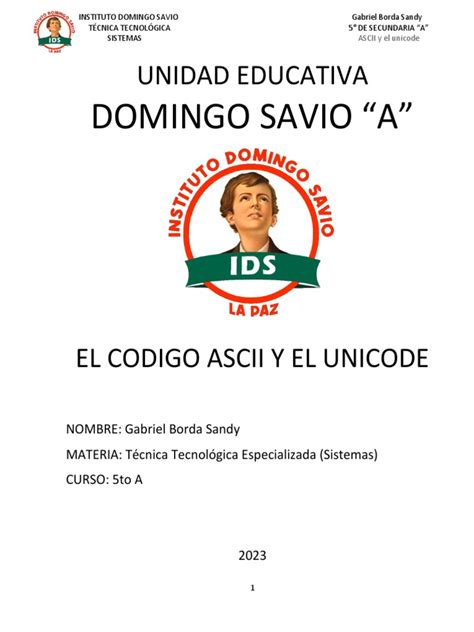 Ascii Pdf Ascii Codificación De Caracteres