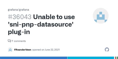 Unable To Use Sni Pnp Datasource Plug In Issue 36043 Grafana