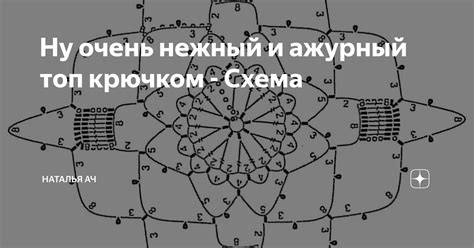 Ну очень нежный и ажурный топ крючком Схема Наталья Ач Дзен