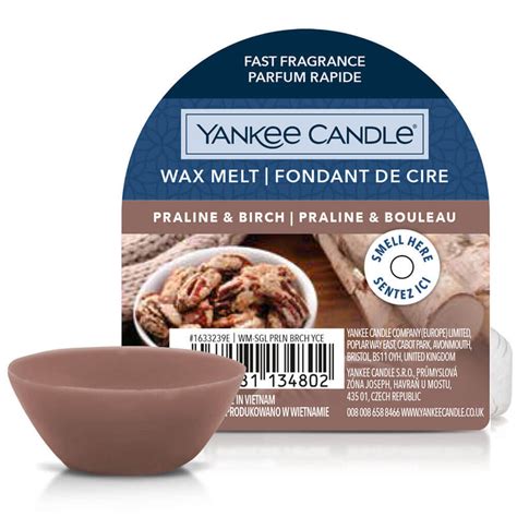 Yankee Candle Praline And Birch Wax Melt Candles Direct
