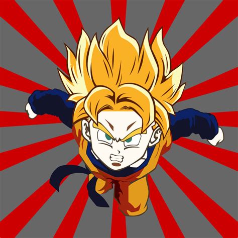 Super Saiyan Vector Goten By Daviii Moraes On Deviantart