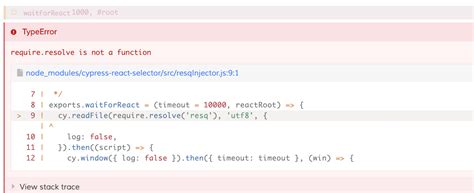 Typescript Typeerror Requireresolve Is Not A Function · Issue 94
