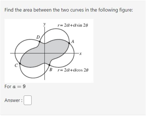 Find The Area Between The Two Curves In The StudyX