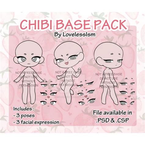 [p2u] Chibi Base Pack V2 By Lovelessism On Deviantart